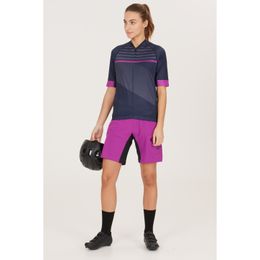 Endurance Damen Radtrikot "Donna", blau, Gr. 40, mehrfarbig, 90% Polyester, 10% Elasthan, Trikots, mit Quick-Dry Technologie