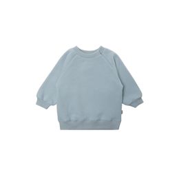 Liliput M&auml;dchen Sweatshirt, blau, Gr. 98, unifarben, 80% Baumwolle, 20% Polyester, Sweatshirts, mit B&uuml;ndchen an den &Auml;rmeln
