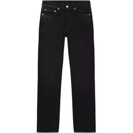 Herren Straight-Jeans "STANDARD STRAIGHT", schwarz, Gr. 38, Calvin Klein Jeans, unifarben, Denim/Jeans, Obermaterial: 99% Baumwolle, 1% Elasthan,