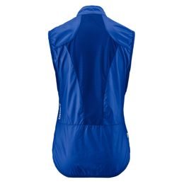Gonso Damen Funktionsweste "Road Vest Wind W", blau, Gr. 34, 100% Polyester, Westen, Damen Weste, atmungsaktive Radweste, leichte Windweste, Tight Fit