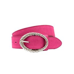 Damen Lederg&uuml;rtel, pink, Gr. 105, RETTUNGSRING G&Uuml;RTEL, Rindsleder, G&uuml;rtel