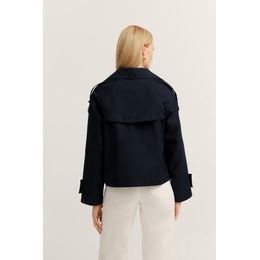 Bugatti Damen Cabanjacke, blau, Gr. 42, unifarben, 65% Baumwolle, 35% Polyester, Jacken, wasserabweisend