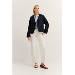 Bugatti Damen Cabanjacke, blau, Gr. 46, unifarben, 65% Baumwolle, 35% Polyester, Jacken, wasserabweisend