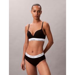 Damen Push-up-BH "PLUNGE PUSH UP", Calvin Klein Underwear, Gr. 70, schwarz, Jersey, Obermaterial: 53% Baumwolle, 35% Modal, 12% Elasthan, unifarben,