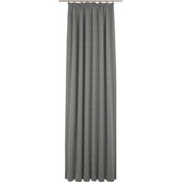 Vorhang Adam, B:145cm H:145cm, grau, Jacquard, Baumwolle (Bio-Baumwolle), Wohnzimmer, Gardinen, "Indian Cortezada Light", aus 100% Bio-Baumwolle