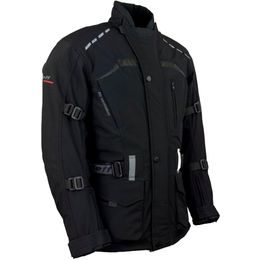 Roleff Motorradjacke "RO 1512", S, schwarz, Jacken, 8 Taschen, 4 Bel&uuml;ftungsl&ouml;cher, mit Sicherheitsstreifen