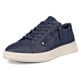 Ecco Damen Sneaker "Move W", Gr. 37, blau, Leder, Basic, Schuhe, Freizeitschuh, Schn&uuml;rschuh, Halbschuh mit seitlichem Rei&szlig;verschluss