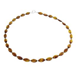 OSTSEE-SCHMUCK Damen Gliederkette "OSTSEE-SCHMUCK Kette Tasja Kette Tasja", 45cm, Bernstein, L: 42, braun, Bernstein, Halsketten