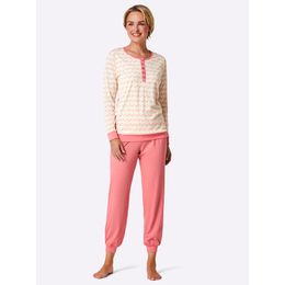 w&auml;schepur W&Auml;SCHEPUR Damen Schlafanzug, Gr. 36, bunt, 100% Baumwolle, Homewear-Sets