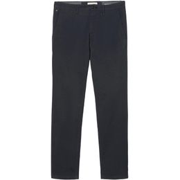 Marc O'Polo MARC O'POLO Herren Chinohose, blau, Gr. 34, unifarben, Web, Obermaterial: 97% Baumwolle, 3% Elasthan, Hosen, im cleanen Look