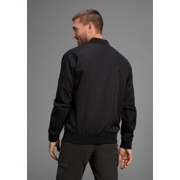 Bruno Banani Herren Bomberjacke, schwarz, Gr. L, unifarben, Web, Obermaterial: 100% Polyester. Futter: 100% Polyester, Jacken, Blouson mit