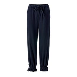 Madeleine Mode MADELEINE Damen Jogger Pants "Hose Ceramica-Hose im l&auml;ssigen Joggpants-Style", blau, Gr. 20, Obermaterial: 67% Polyester PES. 29% Viskose CV. 4%