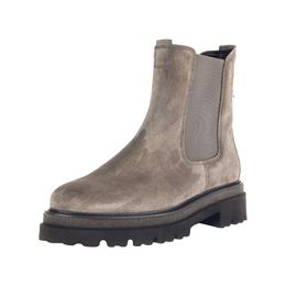 Gabor Damen Stiefelette "Gabor Stiefelette Veloursleder/Textil", Gr. 42, braun, Textil, Veloursleder, Schuhe