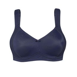 SuSa Damen Minimizer-BH "Minimizer BH ohne B&uuml;gel Milano", Gr. 80, blau, Stoff, Obermaterial: 80% Polyamid PA. 17% Elasthan EL. 3% Baumwolle CO., BHs