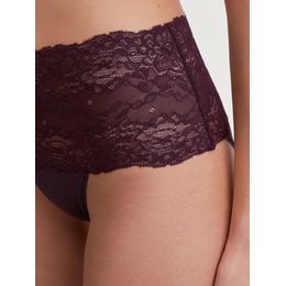 Calida Damen High-Waist-Slip "Sensual Secrets", Gr. XS, schwarz, Single Jersey, Obermaterial: 57% Viskose, 38% Baumwolle, 5% Elasthan, Unterhosen,