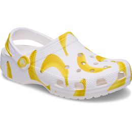 Crocs Damen Clog "Classic Fresh Fruits", Gr. 39, weiß, Croslite , kontrastfarbene Details, Schuhe, Berufsschuh, Arbeitsschuh mit Noppenfußbett