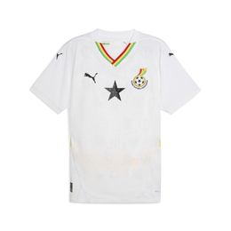 Puma Herren Trainingsshirt "Ghana 2025 Heimtrikot Herren", gelb, Gr. XS, bedruckt, Obermaterial: 100% Polyester; Kragen: 97% Polyester, 3% Elasthan;