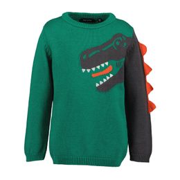 Blue Seven Jungen Strickpullover, gr&uuml;n, Gr. 98, gemustert, Strick, Obermaterial: 100% Baumwolle, Pullover