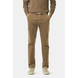 MEYER Herren Chinos "BONN ACTIVE", braun, Gr. 110, unifarben, 98% Baumwolle;2% Elasthan, Hosen, aus Cord mit Flexbund