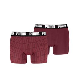 Puma Herren Boxer "Boxershorts (2er-Pack) Herren", Gr. S, grün, 95% Baumwolle, 5% Elasthan, Unterhosen
