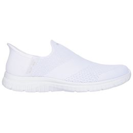 Skechers Damen Slip-On Sneaker "VIRTUE-SLEEK", Gr. 42, wei&szlig;, Textil, Schuhe, Slipper, Freizeitschuh mit gepolstertem Heel-Pillow Fersenkissen