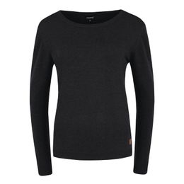 oxmo Damen Strickfleece-Pullover "Strickpullover OXEdda", grau, Gr. L, Obermaterial: 70% Viskose CV. 30% Nylon NY., Pullover