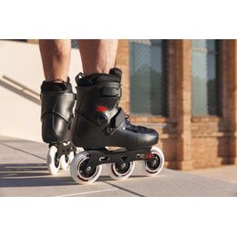 Powerslide Inlineskates "Zoom Black 100", 45/46 (bis 100 kg), rot, Inlineskates_Rollschuhe