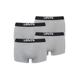 Levi's LEVI'S Herren Boxershorts "Boxershort 4er Pack", Gr. L, grau, Obermaterial: 95% Baumwolle CO. 5% Elasthan EL., Unterhosen