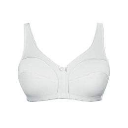 Viania Damen Soft-BH "Baumwoll Soft BH Basic", Gr. 80, wei&szlig;, Obermaterial: 100% Baumwolle CO., BHs