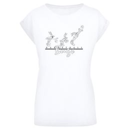 F4NT4STIC Damen T-Shirt "Looney Tunes Basketball Bugs", wei&szlig;, Gr. XS, Obermaterial: 100% Baumwolle, Shirts, Print