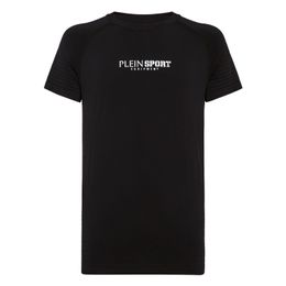 Plein Sport Jungen T-Shirt "T-Shirt Rundhalsausschnitt", schwarz, Gr. XL, Obermaterial: 92% Nylon, 8% Spandex, Shirts