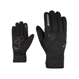 Ziener Damen Fahrradhandschuhe "DONNI-Z WINDSTOPPER by GORE TEX LABS PrimaLoft", schwarz, Gr. 10,5, Polyester, Handschuhe, winddicht, atmungsaktiv,