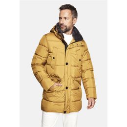 NEW CANADIAN Herren Steppjacke, gold, Gr. 33, unifarben, 100% Polyester, Jacken, mit abnehmbarem Innenkragen