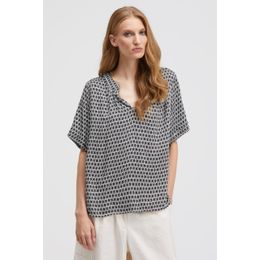 Smith & Soul SMITH & SOUL Damen Kurzarmbluse, schwarz, Gr. XS, bedruckt, Material: 100% Viskose, Blusen