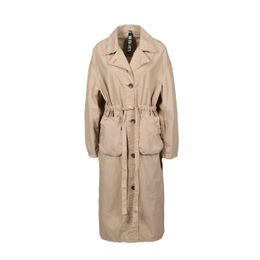 Freaky Nation Damen Langmantel "Be Vivid-FN", beige, Gr. XS, Oberstoff: 100% Baumwolle, M&auml;ntel