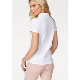 Damen Poloshirt "Lady-Fit Premium Polo", wei&szlig;, Basic, Gr. L, Fruit of the Loom, unifarben, Piqu&eacute;, Obermaterial: 100% Baumwolle, Shirts