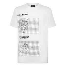 Plein Sport Herren T-Shirt "Tiger", schwarz-wei&szlig;, Gr. S, Obermaterial: 100% Baumwolle, Shirts