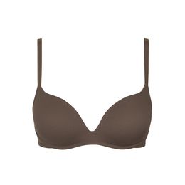 LISCA Damen Push-up-BH "Push up BH ohne B&uuml;gel Maya", Gr. 70, braun, Obermaterial: 67% Polyamid PA. 33% Elasthan EL., BHs