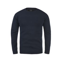 INDICODE Herren Strickfleece-Pullover "Strickpullover IDErnesto", blau, Gr. XL, Obermaterial: 80% Baumwolle CO. 20% Polyamid PA., Pullover