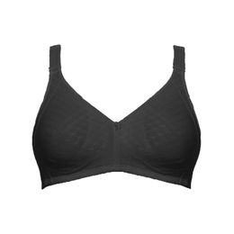 SuSa Damen B&uuml;gelloser BH "BH ohne B&uuml;gel Topsy Plus", Gr. 75, schwarz, Stoff, Obermaterial: 40% Baumwolle CO. 30% Polyamid PA. 30% Elasthan EL., BHs