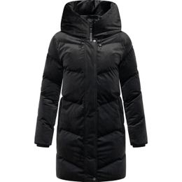 Ragwear Damen Kurzmantel "Avelin Velvet YOUMODO", schwarz, Gr. XXXL, Obermaterial: 100% Polyester. Innenfutter: 100% Polyester. Wattierung: 100%