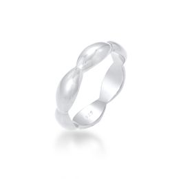Elli Damen Fingerring "Oval Unendlich Trend 925 Silber", 52mm, ohne Stein, Silber 925 (Sterlingsilber), silber, Silber 925 (Sterlingsilber),