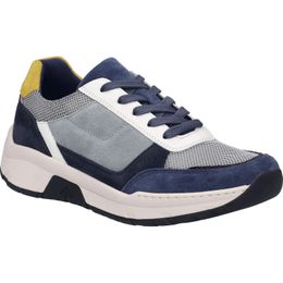 Josef Seibel Herren Sneaker "Mitchell 10, blau-multi", Gr. 43blau, multi, Obermaterial: 80% Rindsleder Leather cow. 20% Textilmaterial TEXMAT., Schuhe