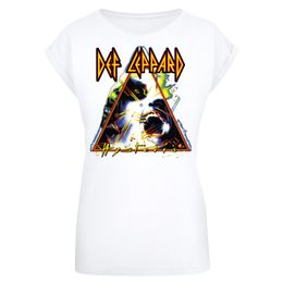 F4NT4STIC Damen T-Shirt "Def Leppard Hysteria", wei&szlig;, Gr. M, Obermaterial: 100% Baumwolle, Shirts, Premium Qualit&auml;t
