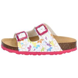 Lico Kinder Pantolette "Pantolette Bioline Rocky", Gr. 32, wei&szlig;, Synthetik, Schuhe