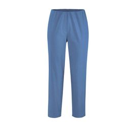 GOLDNER Damen Caprihose "7/8-Stretchhose", blau, Gr. 58, Obermaterial: 67% Baumwolle CO. 28% Polyamid PA. 5% Elasthan EL., Hosen