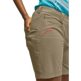 Maier Sports Damen Funktionsshorts "Lulaka Shorts", beige, Gr. 38, 90% Polyamid, 10% Elasthan, Hosen, Damen Shorts, kurze Wanderhose, Outdoorhose mit