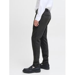 Jack & Jones JACK & JONES Herren Chinohose "JPSTMARCO BOWIE WINTER CHINO SN"dunkelgrau detail:herringbone, Gr. 34, unifarben, Web, Obermaterial: 100% Baumwolle,