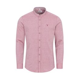 N&uuml;bler N&Uuml;BLER Jungen Trachtenhemd "Trachtenhemd langarm Patrick", rot, Gr. M, Obermaterial: 100% Baumwolle CO., Hemden