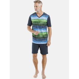 Jan Vanderstorm Herren Schlafanzug "Kurzer Schlafanzug AUDUN", Gr. 4XL, blau, Obermaterial: 100% Baumwolle CO., Homewear-Sets